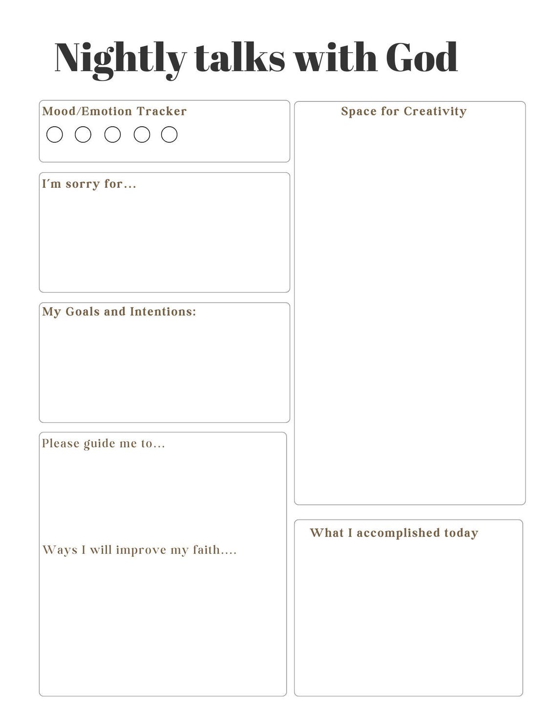 Kids Christian Prayer Bulk Journal Bundle | Printable Devotionals, Mood ...