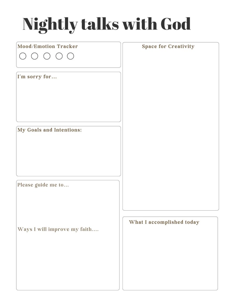 Kids Christian Prayer Bulk Journal Bundle | Printable Devotionals, Mood ...