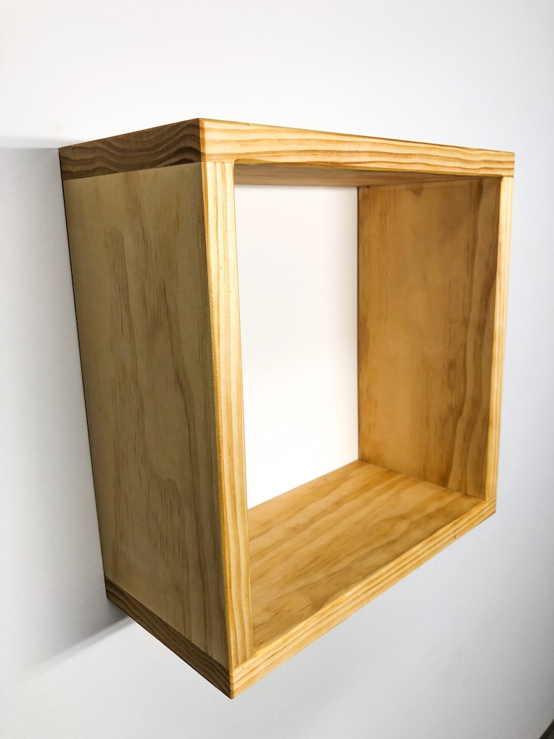 Deep Square Floating Shelves Geometric Shelf Box Shelf Modular Stack ...