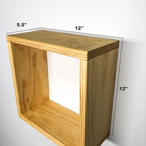 Deep Square Floating Shelves Geometric Shelf Box Shelf Modular Stack ...