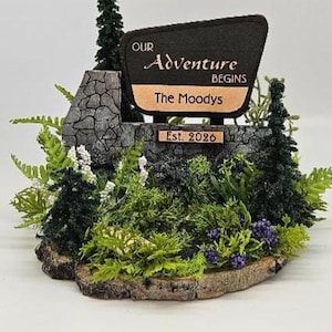 Customizable Hikers Wedding Cake Topper - Handmade Backpack Keepsake - Etsy