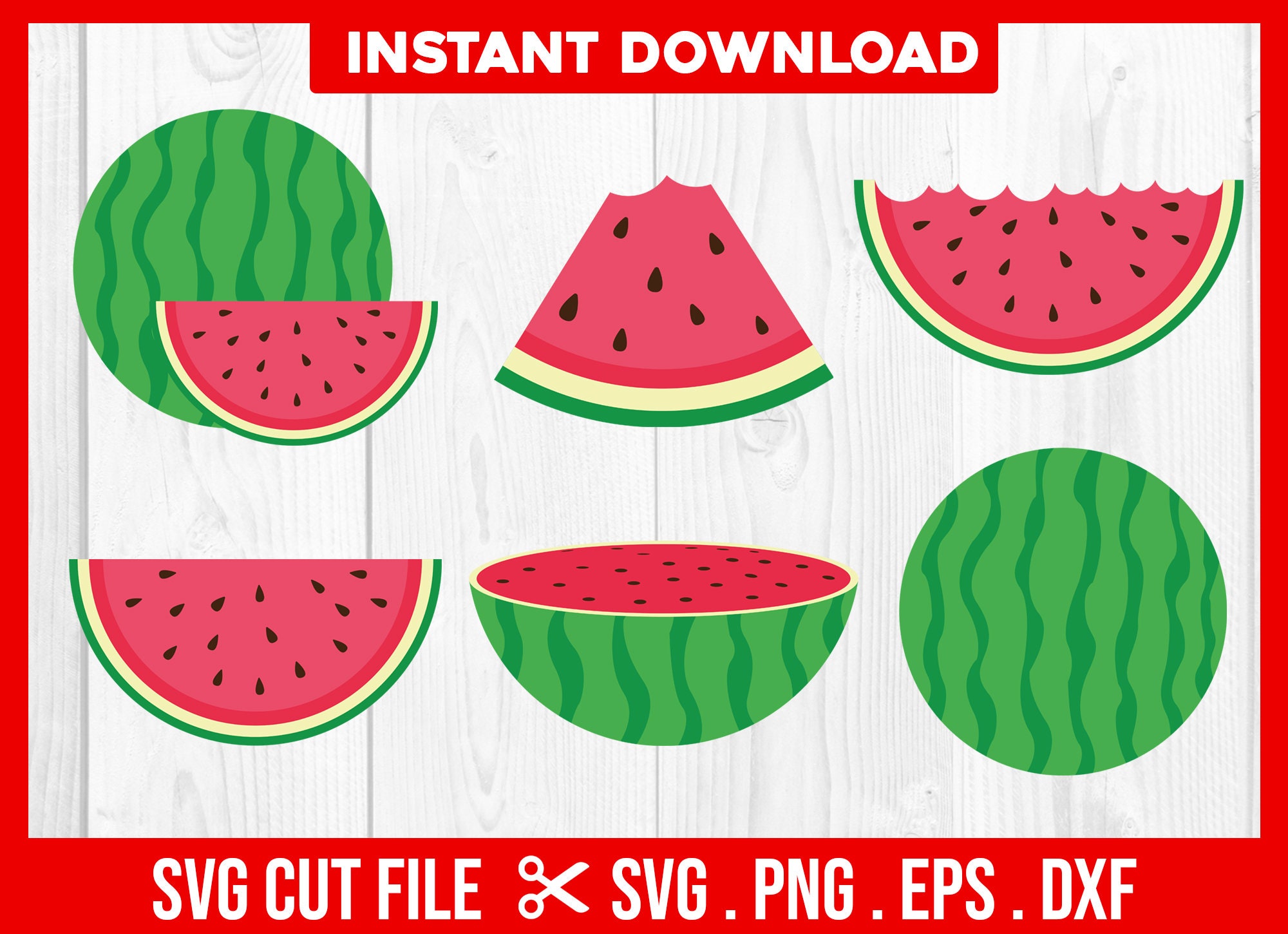 Watermelon Svg,watermelon Slice,watermelon SVG Bundle,summer Fruits Svg ...