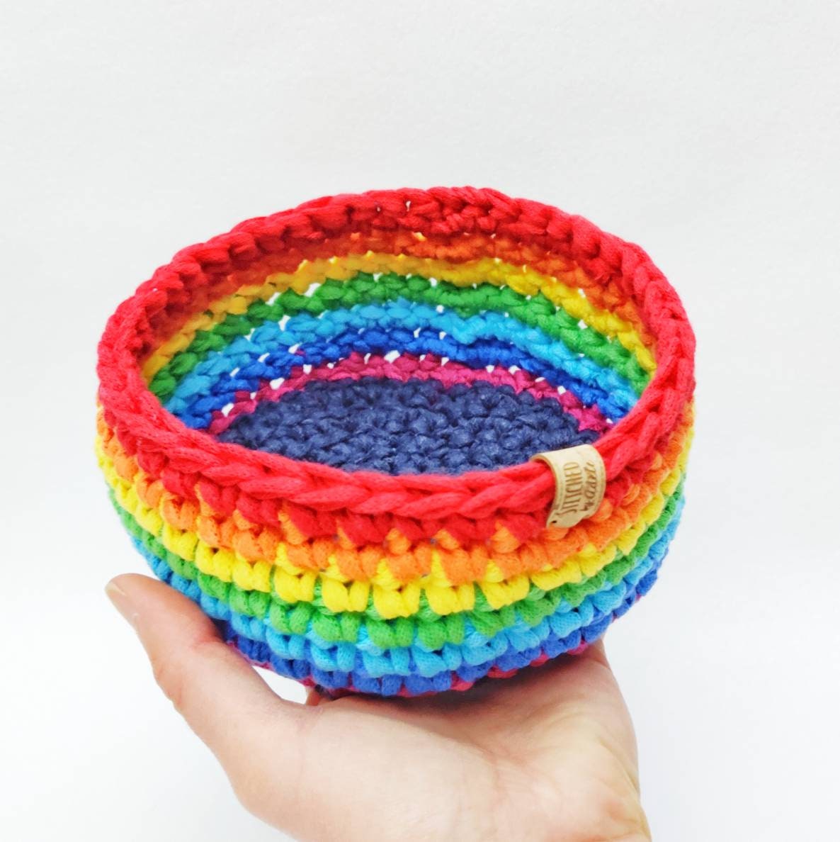 Small Bright and Pastel Rainbow Storage Baskets - Etsy UK