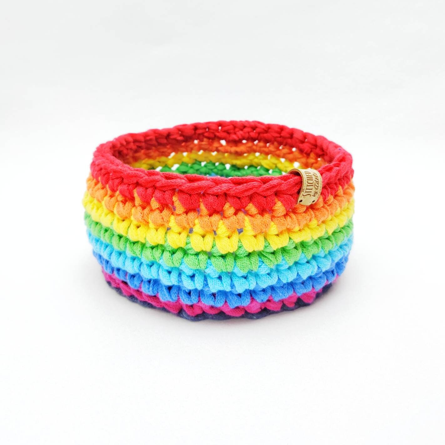 Small Bright and Pastel Rainbow Storage Baskets - Etsy UK