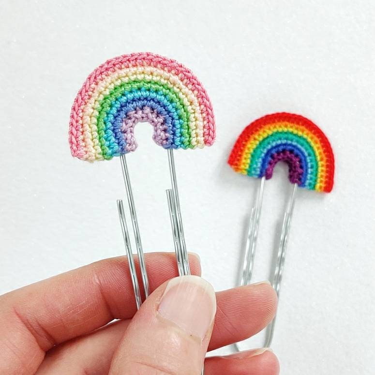 Rainbow Journal Planner Paperclip - Etsy UK