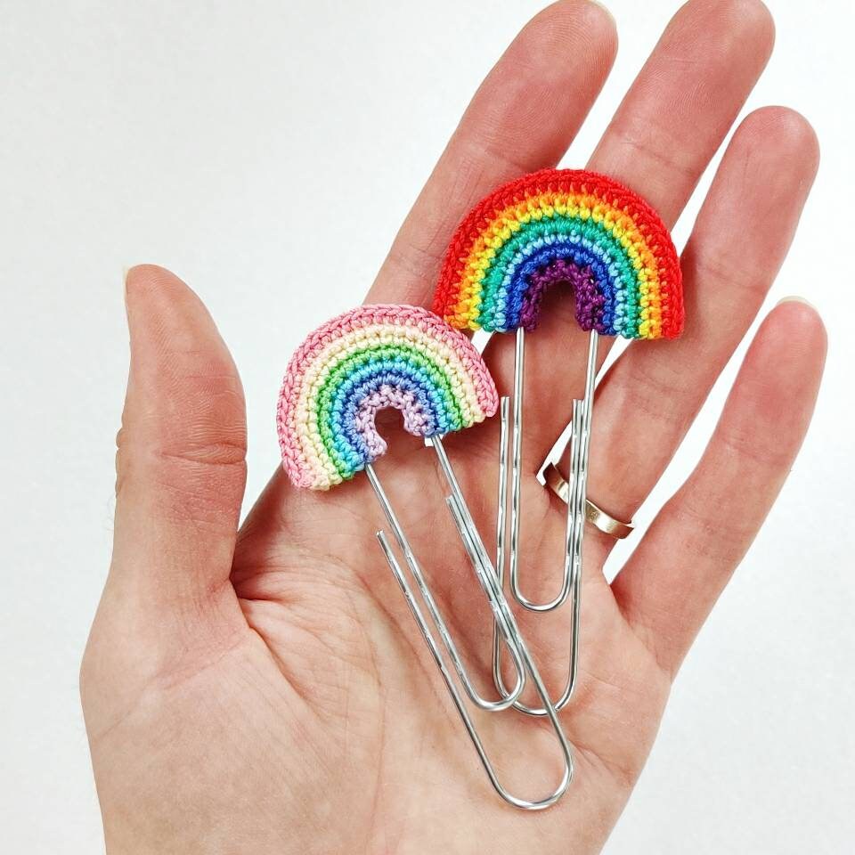 Rainbow Journal Planner Paperclip - Etsy UK