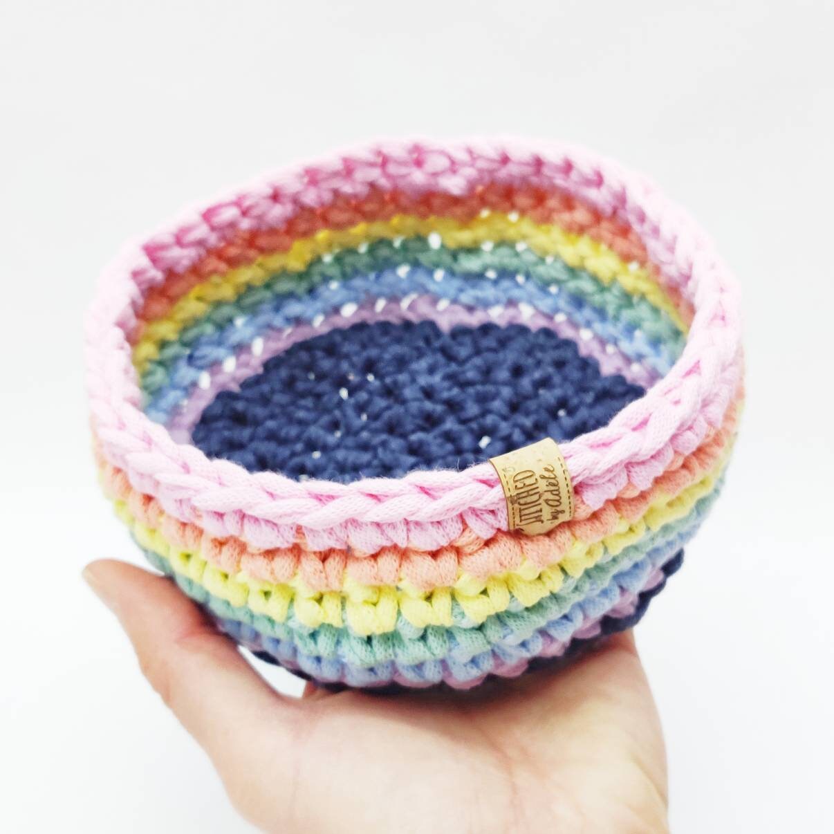 Small Bright and Pastel Rainbow Storage Baskets - Etsy UK
