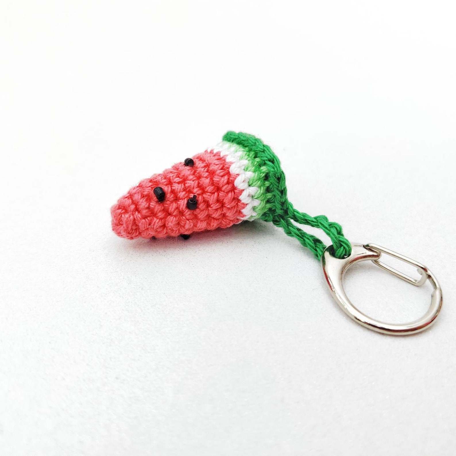 Watermelon Keyring - Etsy UK