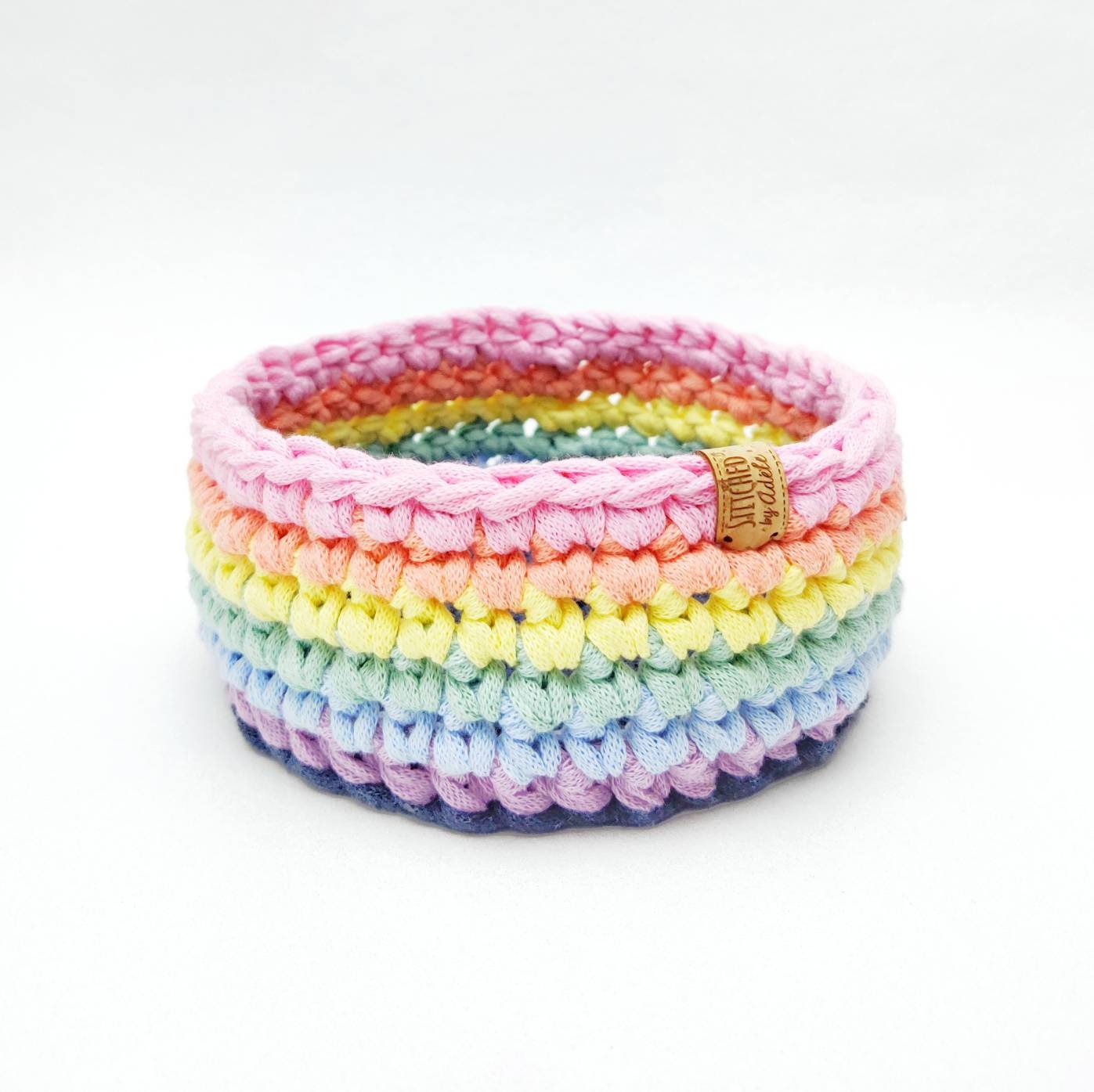 Small Bright and Pastel Rainbow Storage Baskets - Etsy UK