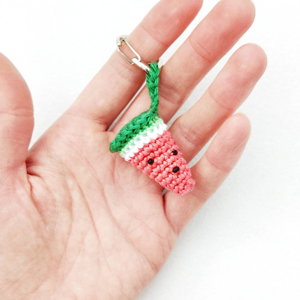 Watermelon Keyring - Etsy UK
