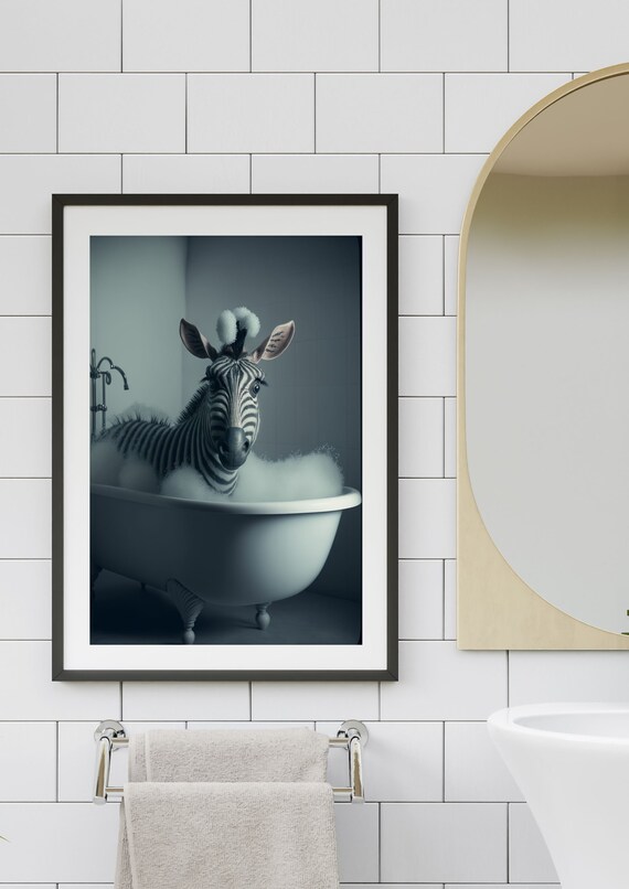 Bathtub Zebra Bathroom Themes