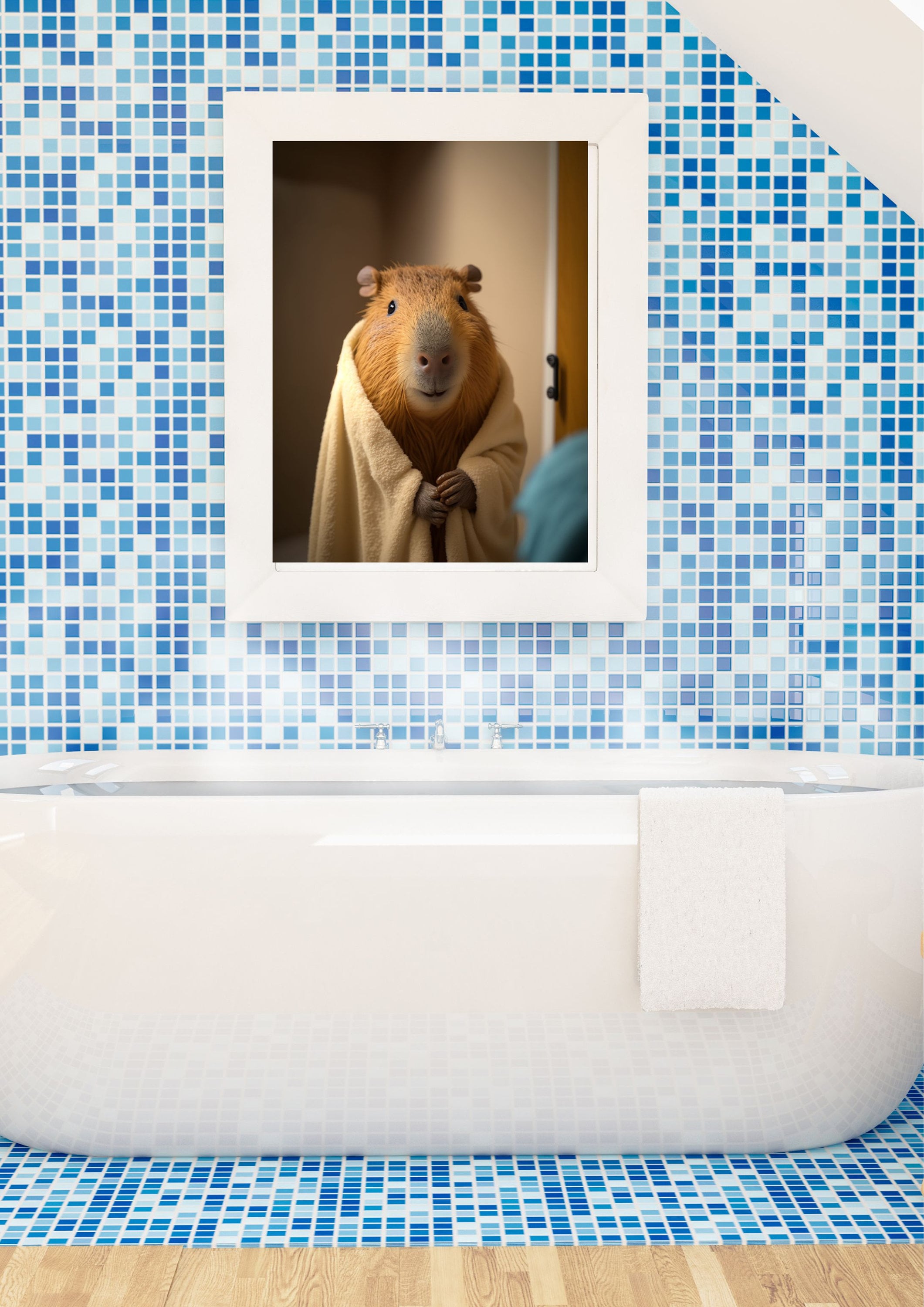 Capybara Art, Capybara Poster, Capybara Printable, Funny Bathroom Print ...