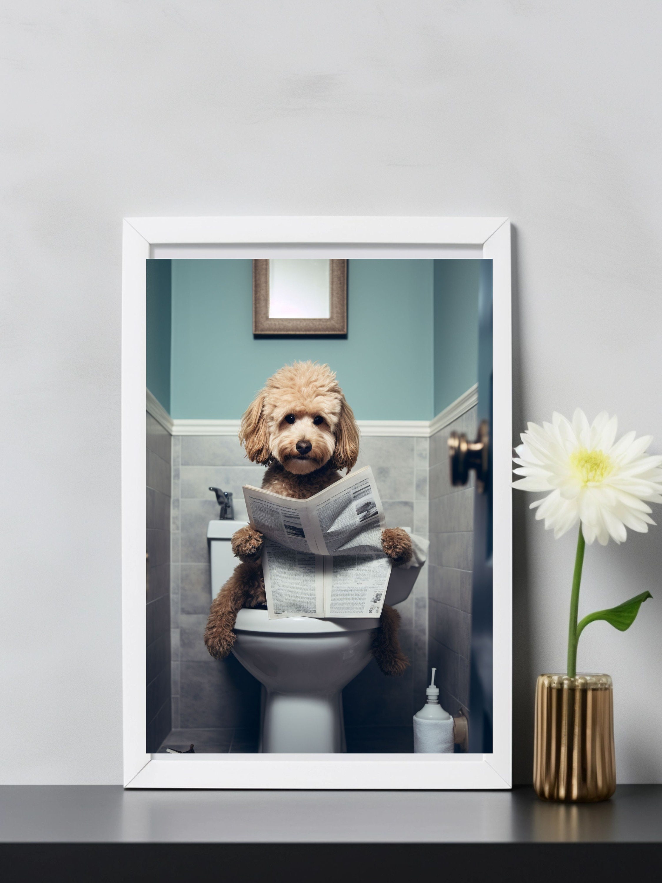 Funny Cockapoo Wall Art Funny Bathroom Print Toilet Poster - Etsy