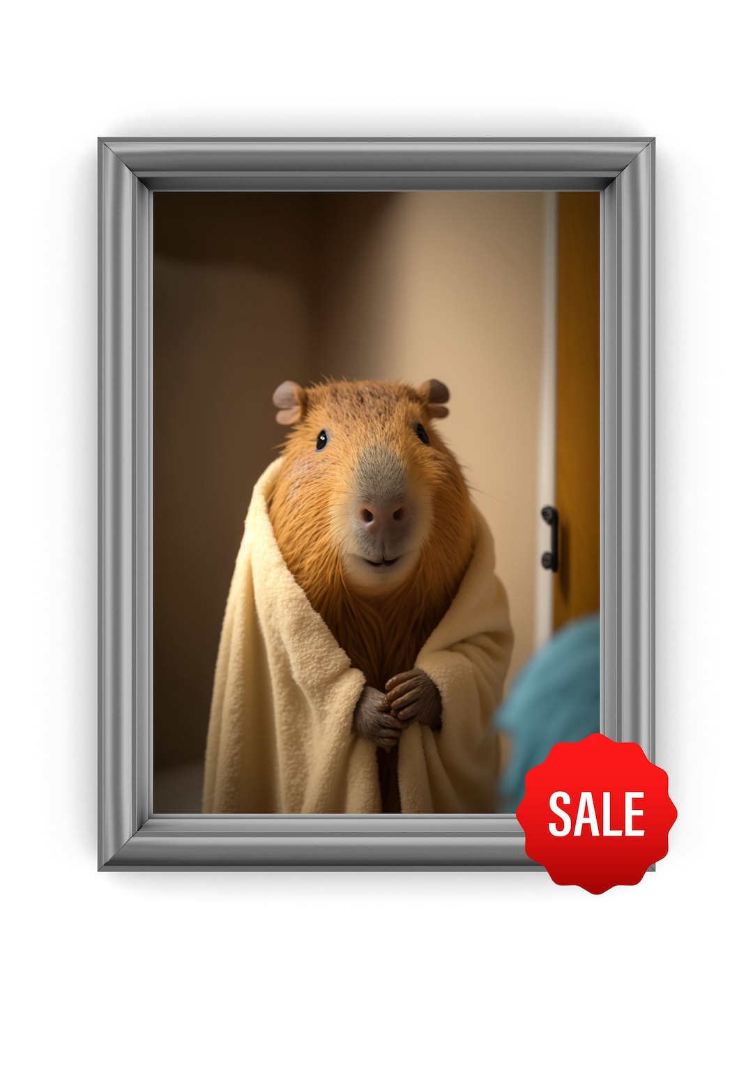 Capybara Art, Capybara Poster, Capybara Printable, Funny Bathroom Print ...