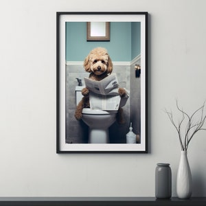 Funny Cockapoo Wall Art Funny Bathroom Print Toilet Poster - Etsy UK