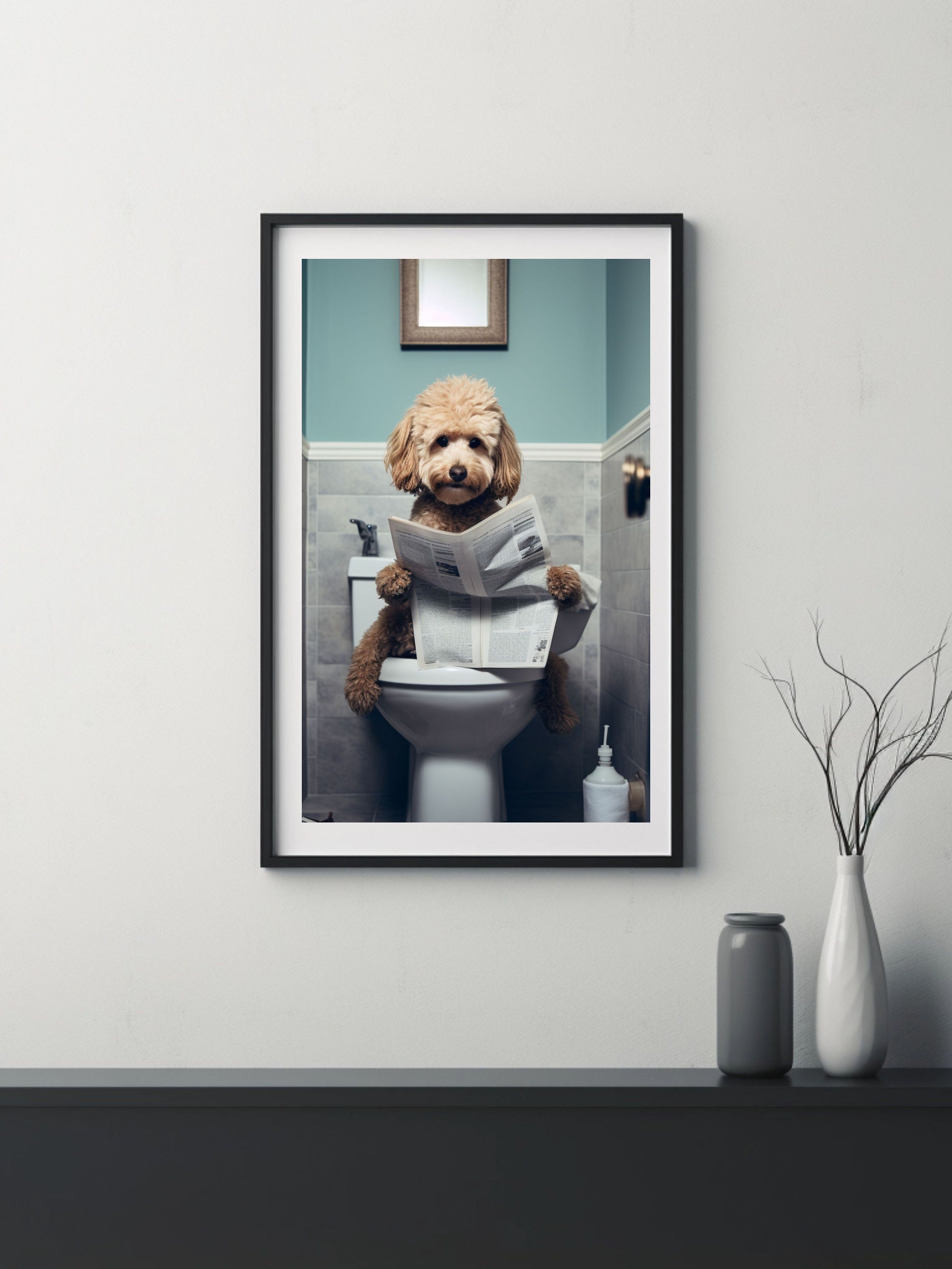 Funny Cockapoo Wall Art Funny Bathroom Print Toilet Poster - Etsy