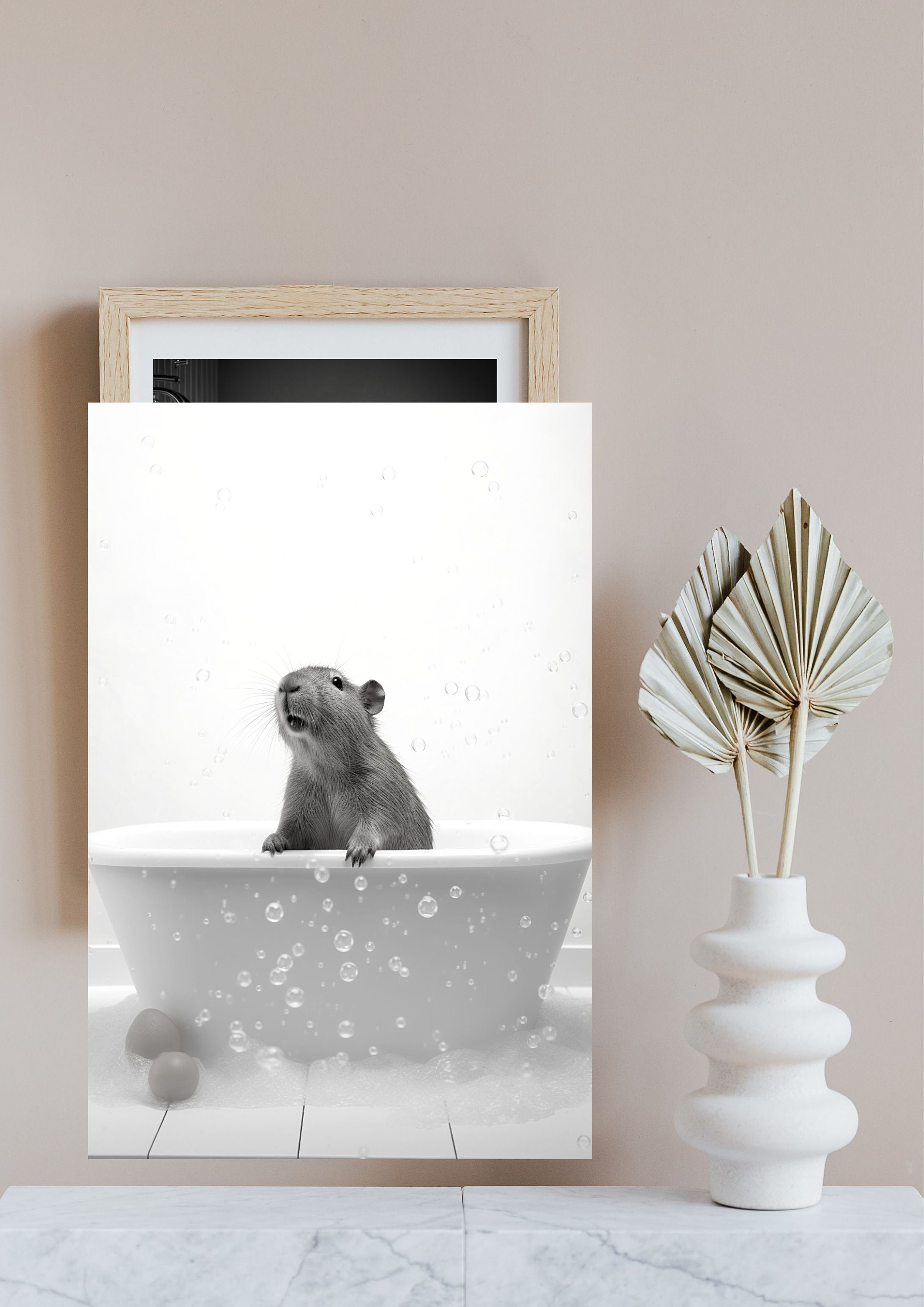 Capybara Art Wall Art Capybara Printable Funny Bathroom - Etsy