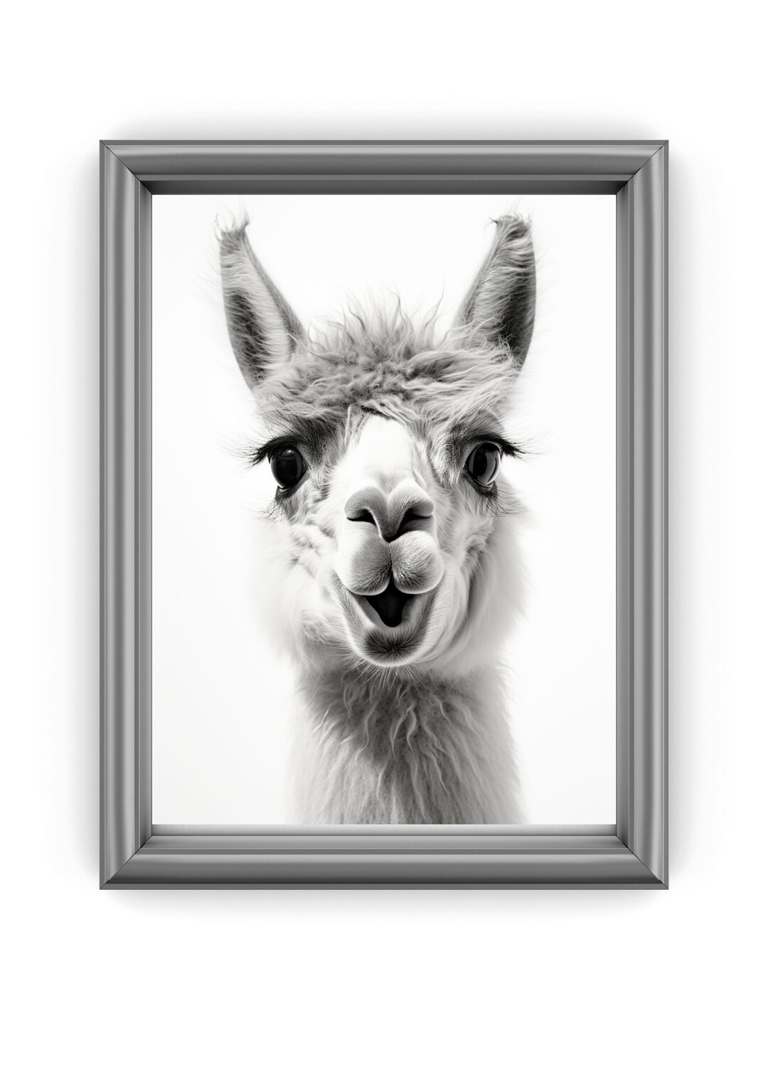 Alpacas, Alpaca Print, Nursery Wall Art, Digital Download, Black and ...