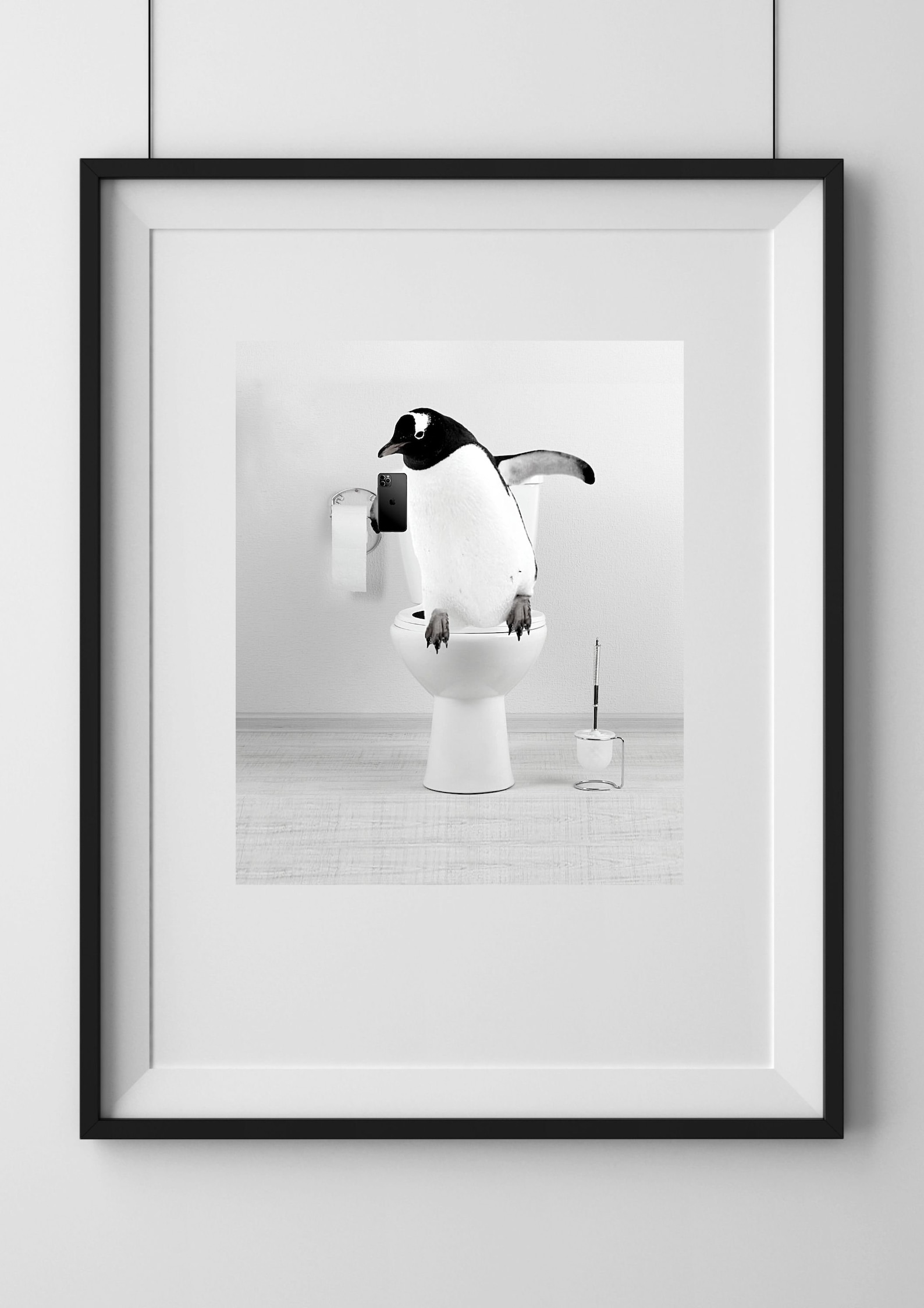 Penguins in Tub Printable Wall Art, Penguin Photo, Penguin Art, Digital ...
