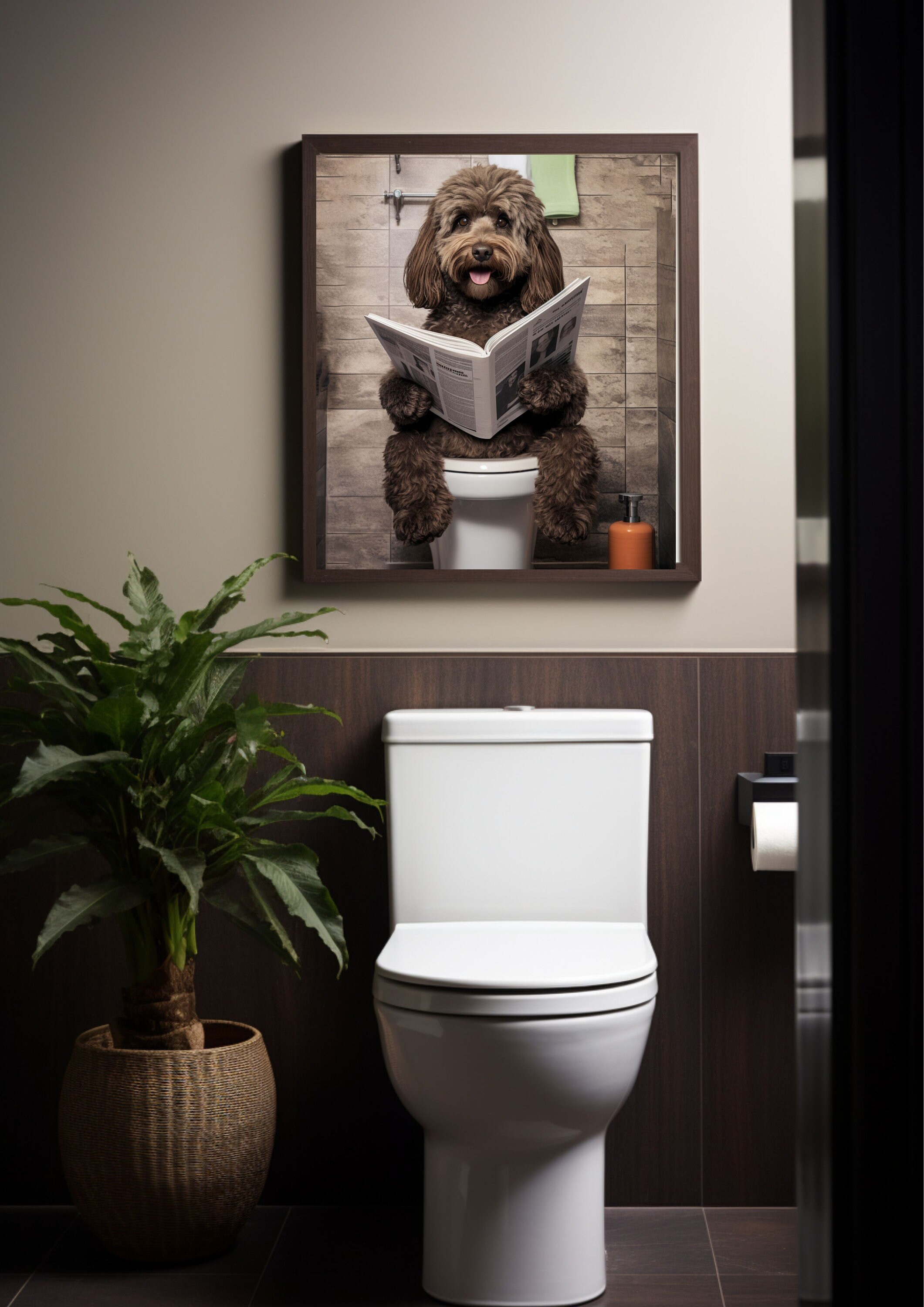 Funny Cockapoo Wall Art Funny Bathroom Print Toilet Poster - Etsy UK