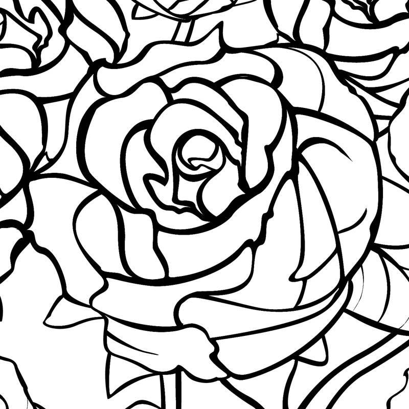 Texas Roses Coloring Sheet - Etsy