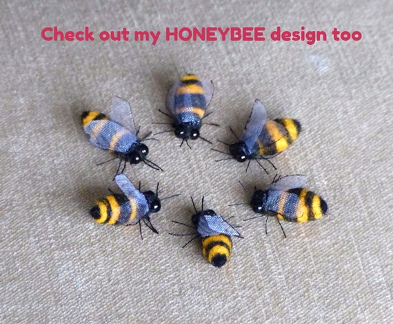 Felting Fiber Arts felted bumble bee ornament gift for bee lover bumble ...