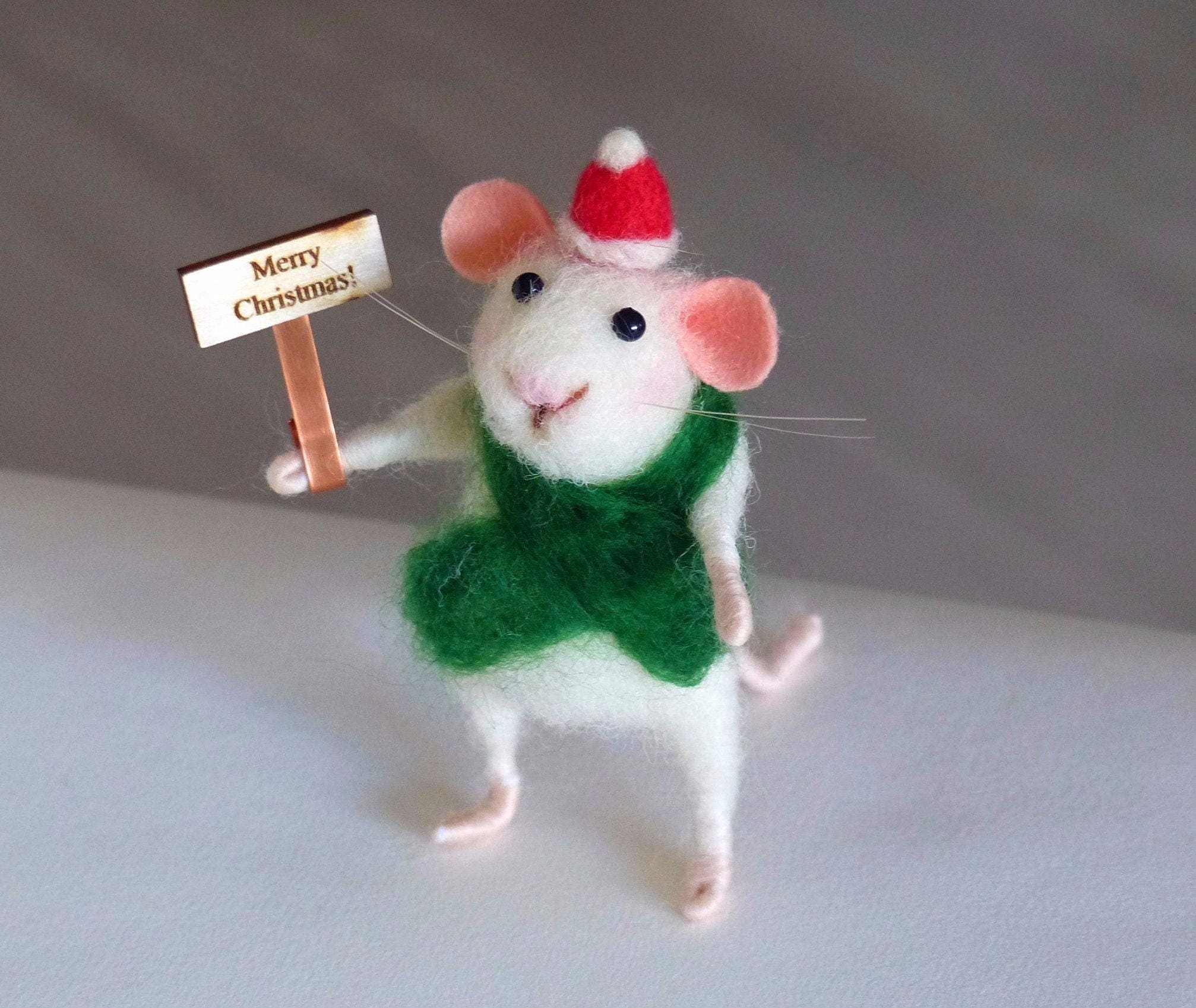 Personalised Mouse Needle Felted Bendable Mouse Figure - Etsy