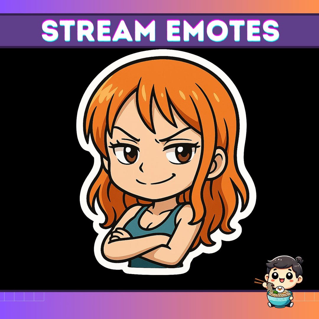 Confident Smirk Character Illustration With Crossed Arms Emote (digital ...