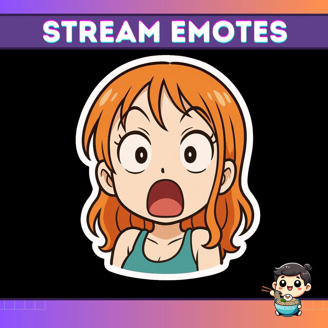 Wide-eyed Surprise Emote With Raised Eyebrows Digital Illustration ...
