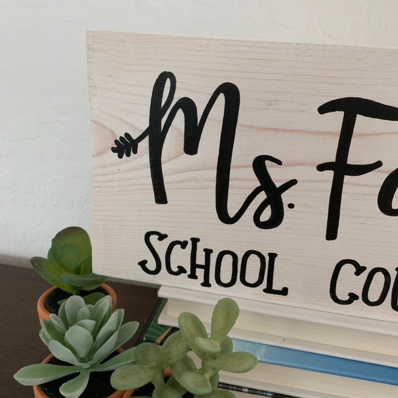Teacher Sign Classroom Sign Door Name Personalized Teacher | Etsy