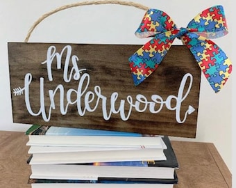 Autism Name Plate - Etsy
