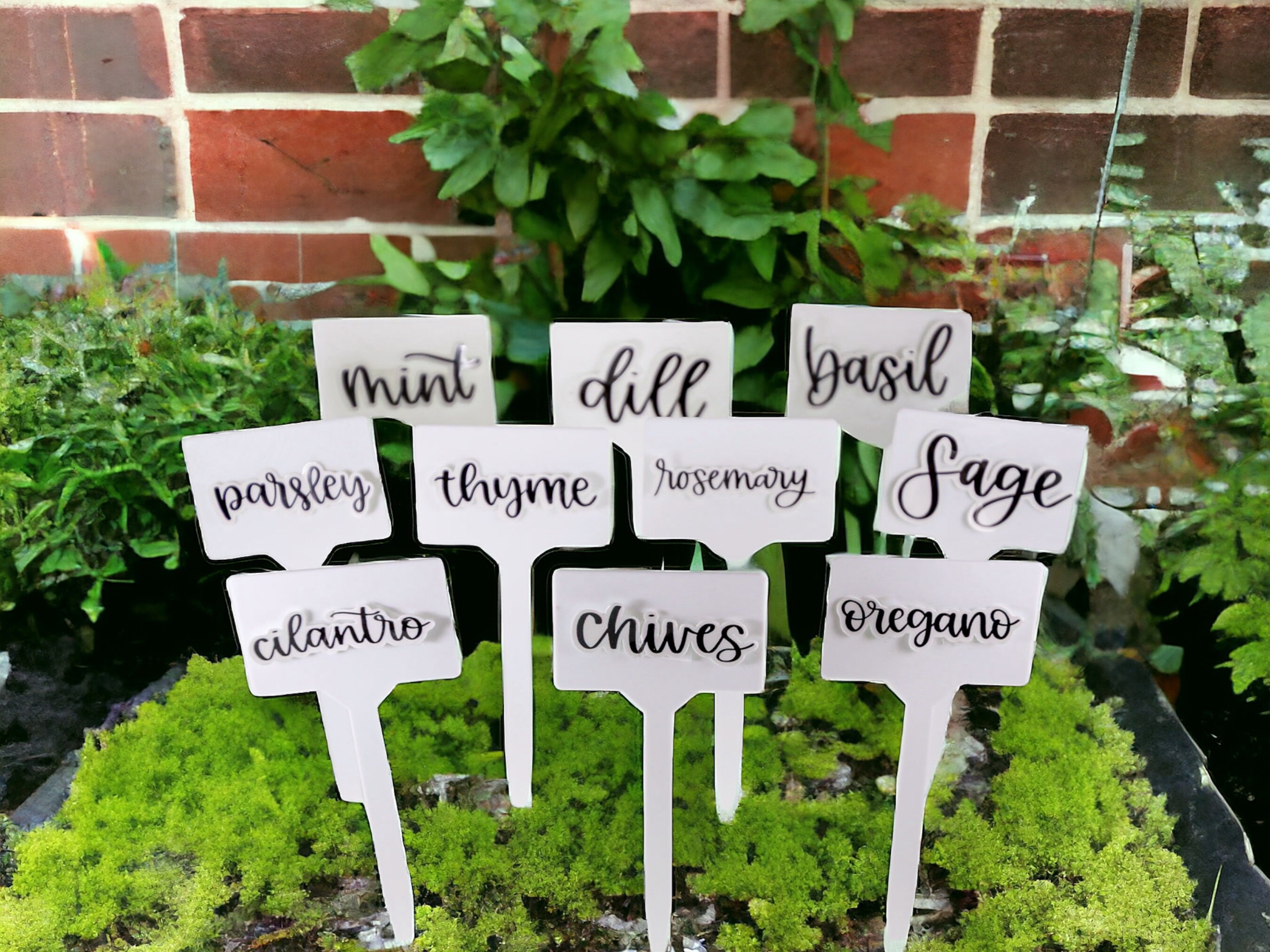 Set of 10 Herb Garden Markers, Label, Plant Marker, Plant Stake ...