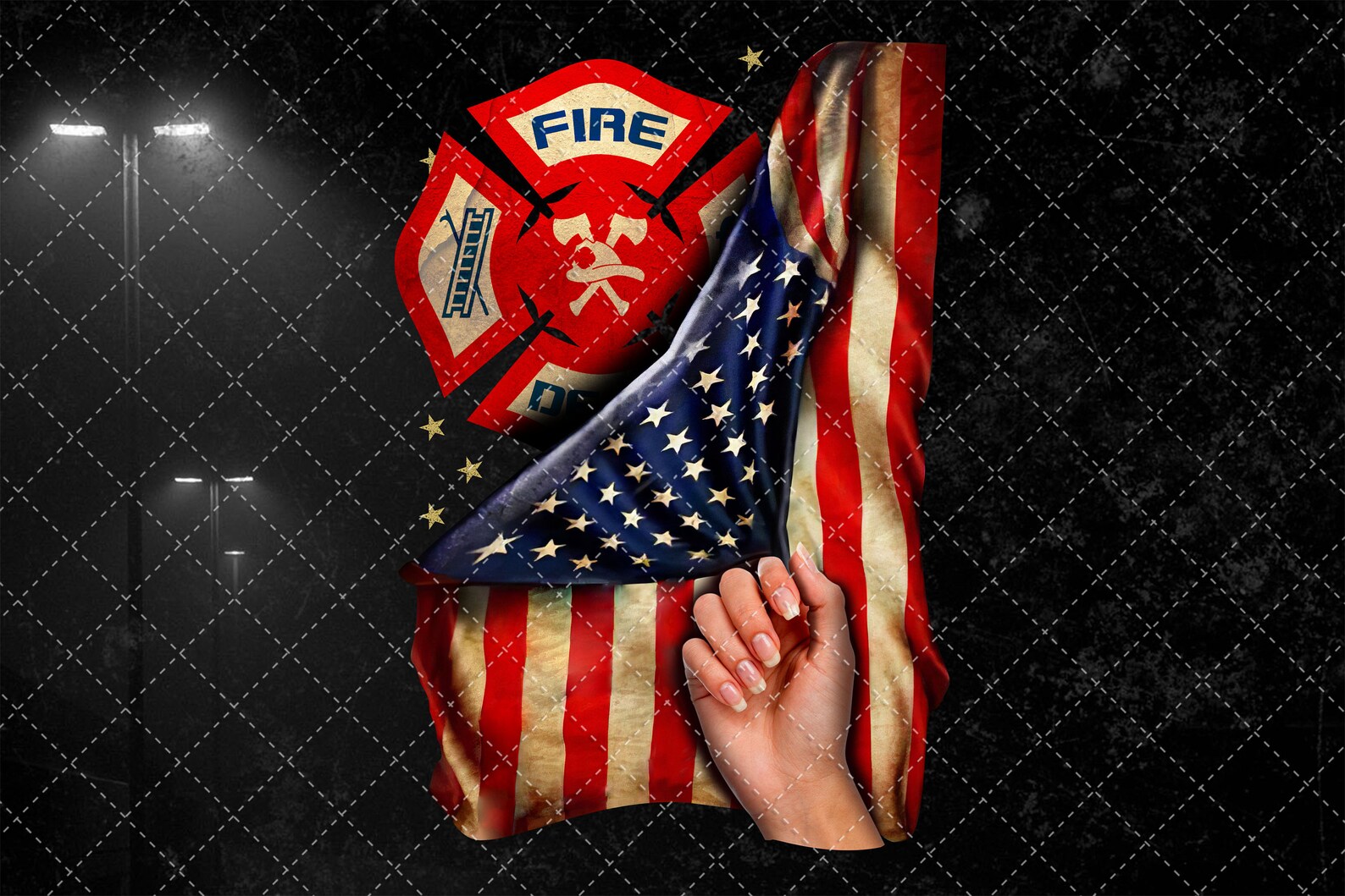 Firefighter America Flag Png INSTANT DOWNLOAD PNG | Etsy