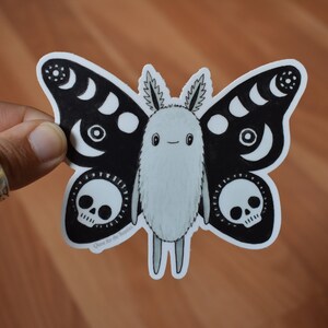 4 Pack Moth Sticker Set, Cute Assorted Moths Vinyl Stickers - Etsy