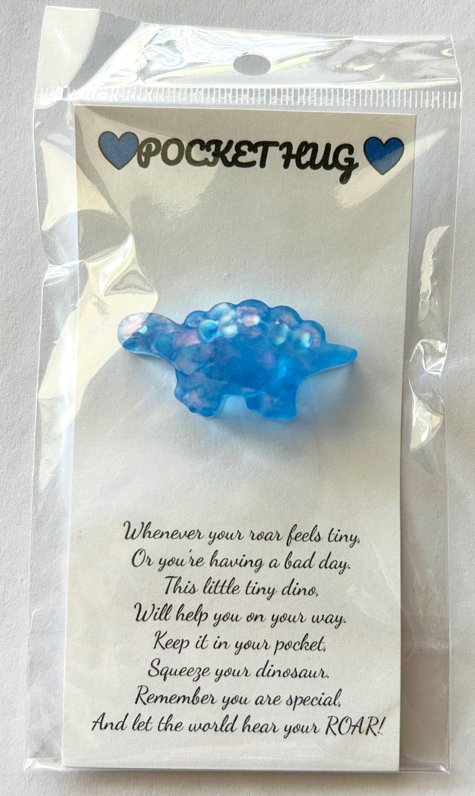 Handmade Resin Pocket Hug Dinosaurs - Etsy