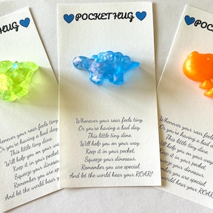 Handmade Resin Pocket Hug Dinosaurs - Etsy