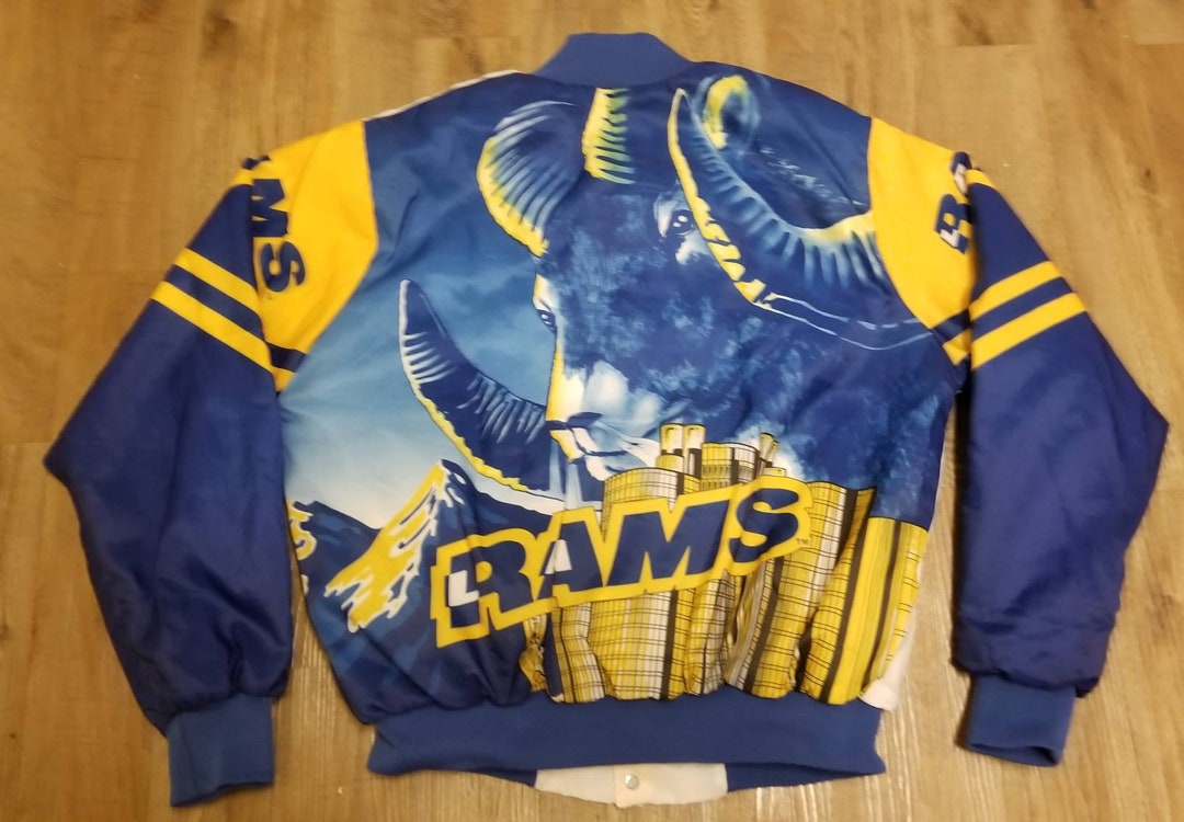 25x27,large Rams Chalkline Jacket,90s Rams Jacket, Vintage Rams Jacket ...
