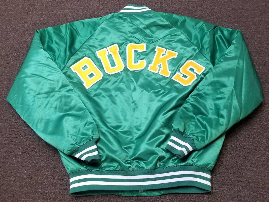 Mens Large Milwaukee Bucks Jacket, Milwaukee Bucks Chalkline Jacket,90s ...