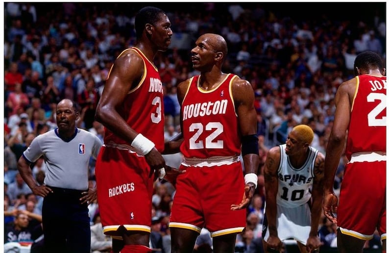 New 1990-1995 Clyde Drexler Houston Rockets Jersey Vintage - Etsy