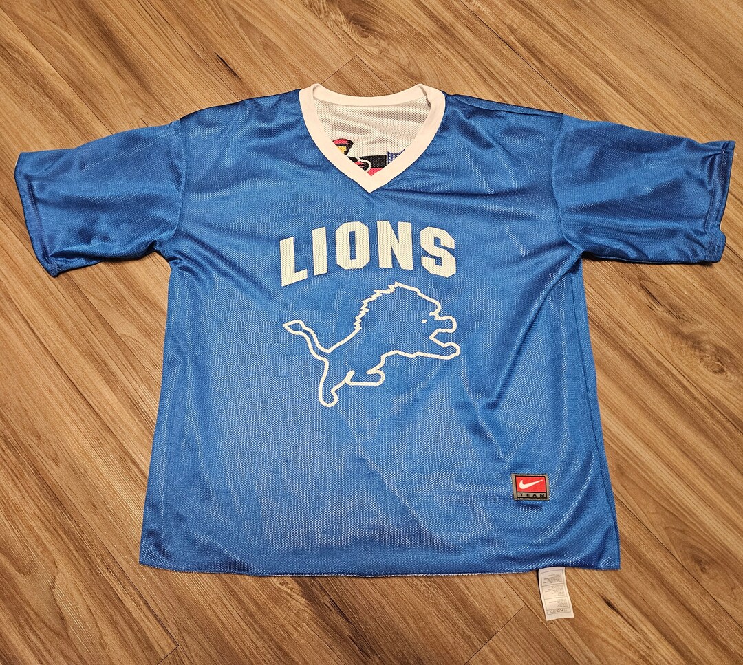 90s Detroit Lions Jersey,90s Lions Jersey, Detroit Lions Flag Football ...