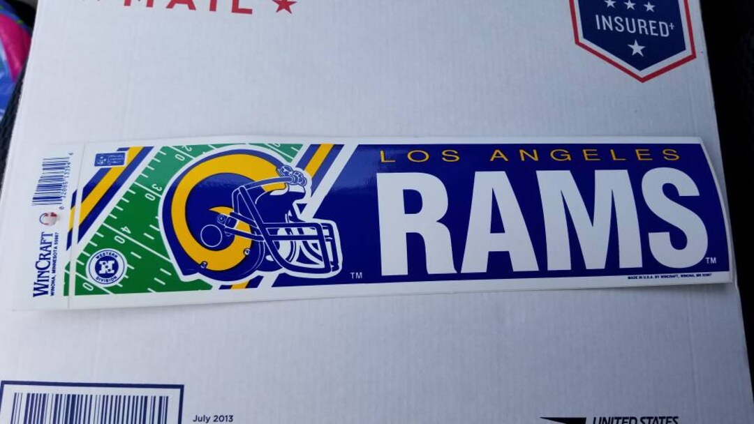 Los Angeles Rams Bumper Sticker Decal, 80s 90s LA Rams, *LAST ONE* - Etsy
