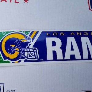 Los Angeles Rams Bumper Sticker Decal, 80s 90s LA Rams, *LAST ONE* - Etsy