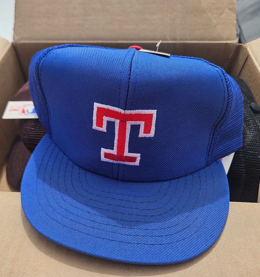 1980s New Texas Rangers Hat,texas Rangers Truckers Hat,vintage Texas ...
