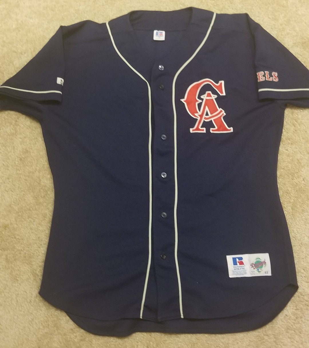 1995-1996 California Angels Jersey,anaheim Angels Jersey,angels Russell ...