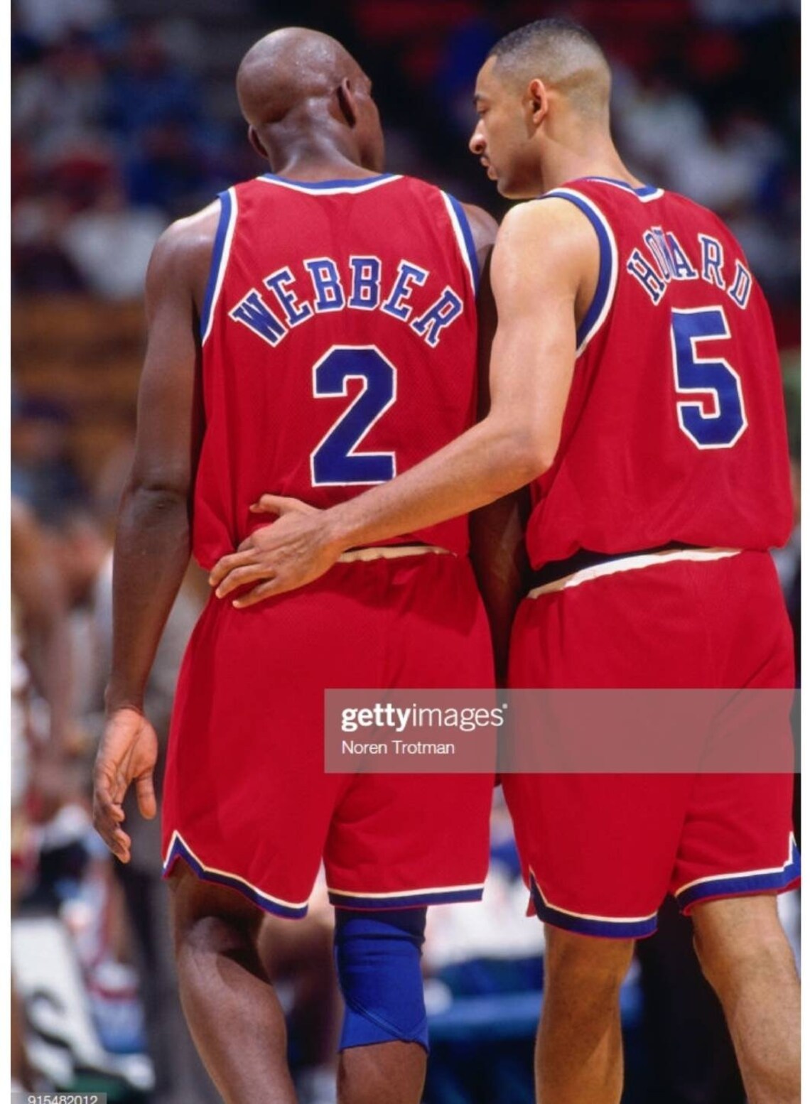 Original 1994-96 Chris Webber Jersey Bullets Champion Jersey Size 44 ...