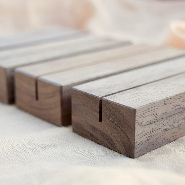 Table Number Holder Wood - Etsy