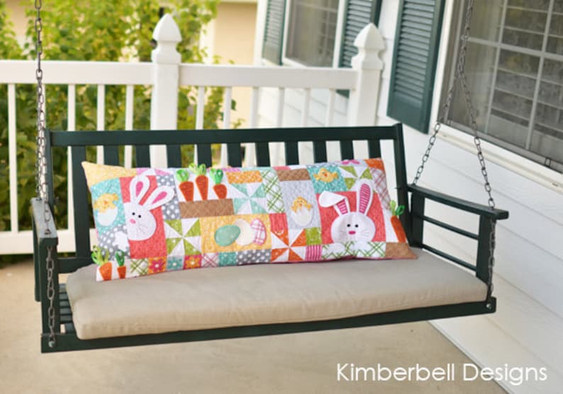Kimberbell Bench Pillow Embroidery CD Easter Bench Pillow - Etsy