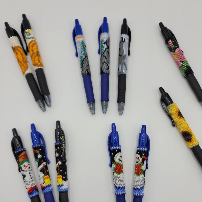 Beaded Pen Covers - Etsy