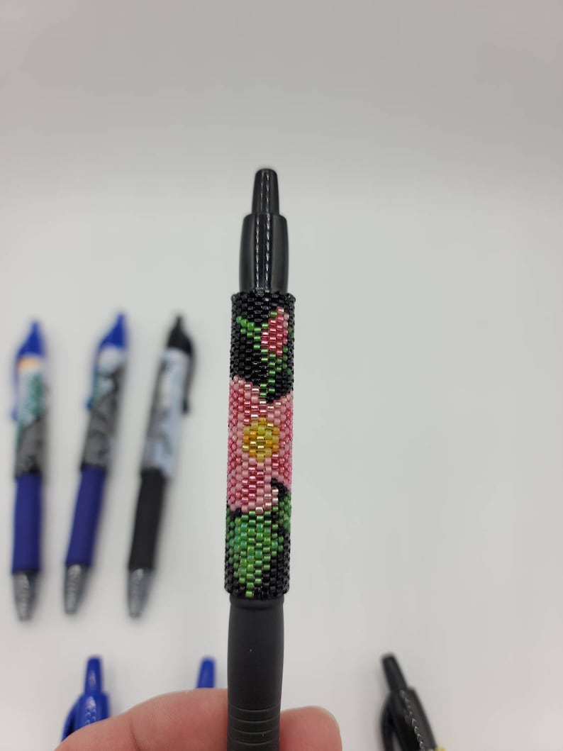 Beaded Pen Cover - Beautiful Patterns to Choose From - Etsy