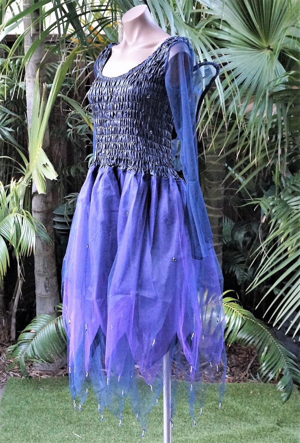 Fairy Dress (with Sleeves and Wings) - Women's ONE SIZE (aus 8-16 ...